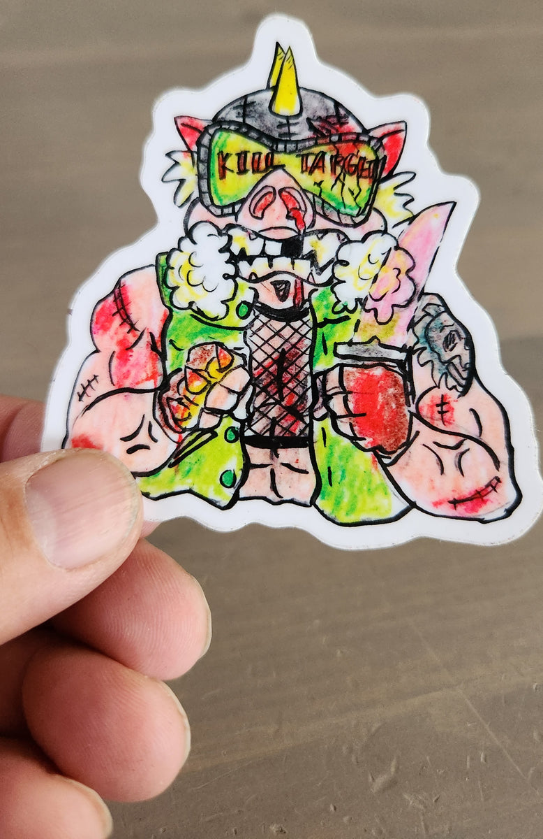 Cyberpunk Pig Punk - Sticker – Goblin Made