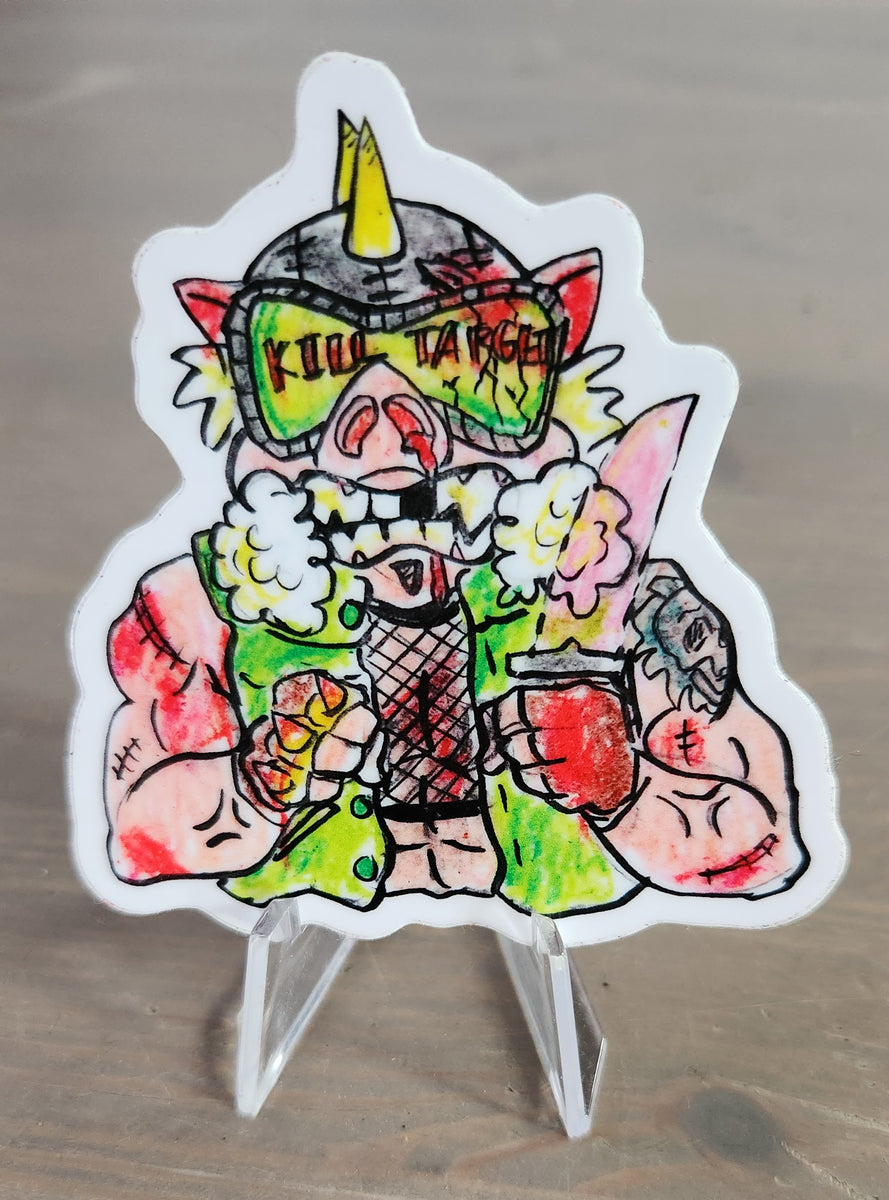 Cyberpunk Pig Punk - Sticker – Goblin Made